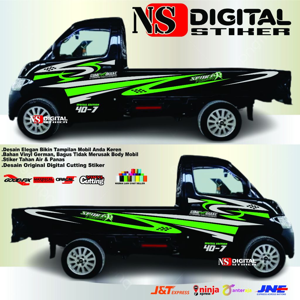 Jual STICKER CUTTING MOBIL PICK UP GRANDMAX MAX READY STICK BISA GANTI ...