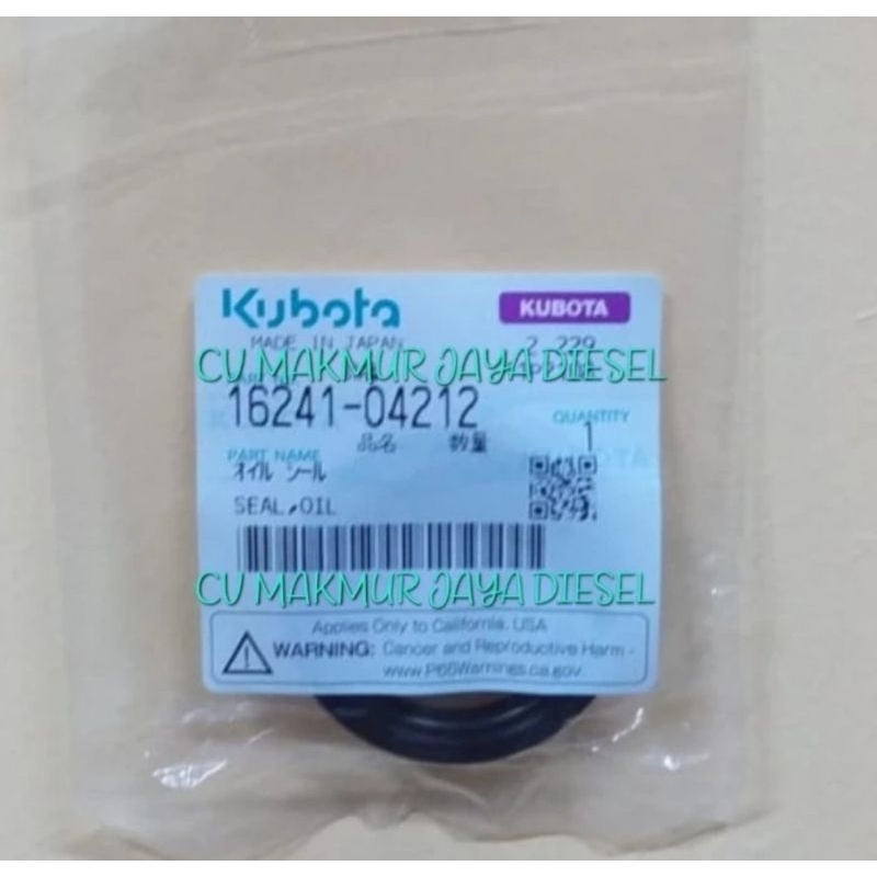Jual Oil Seal Crankshaft Depan/Front D1105 16241-04212 Kubota | Shopee ...