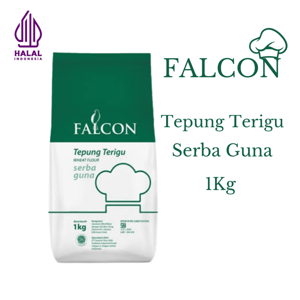 Jual FALCON TEPUNG TERIGU SERBAGUNA 1 KG - TEPUNG TERIGU SERBAGUNA ...