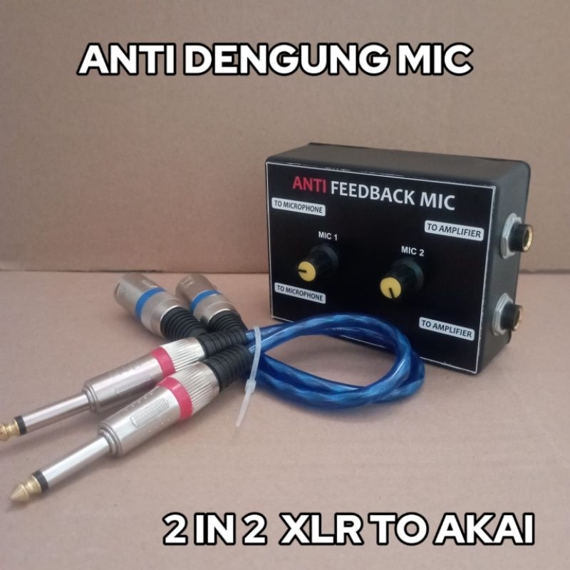 Jual ANTI FEEDBACK MICROPHONE 2 IN 2 XLR TO AKAI UNIVERSAL ALAT ANTI ...