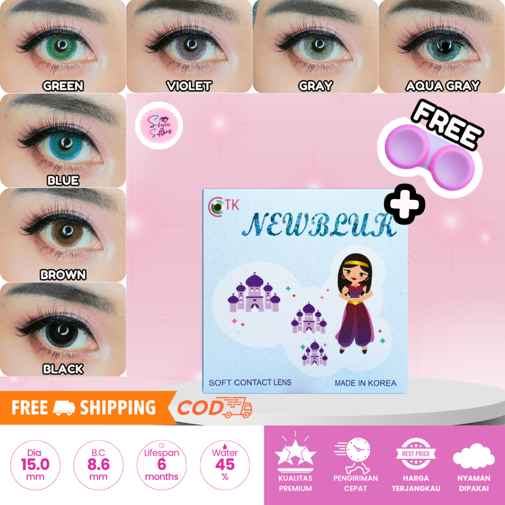 Jual Softlens Newbluk by CTK (Normal & Minus) | Shopee Indonesia