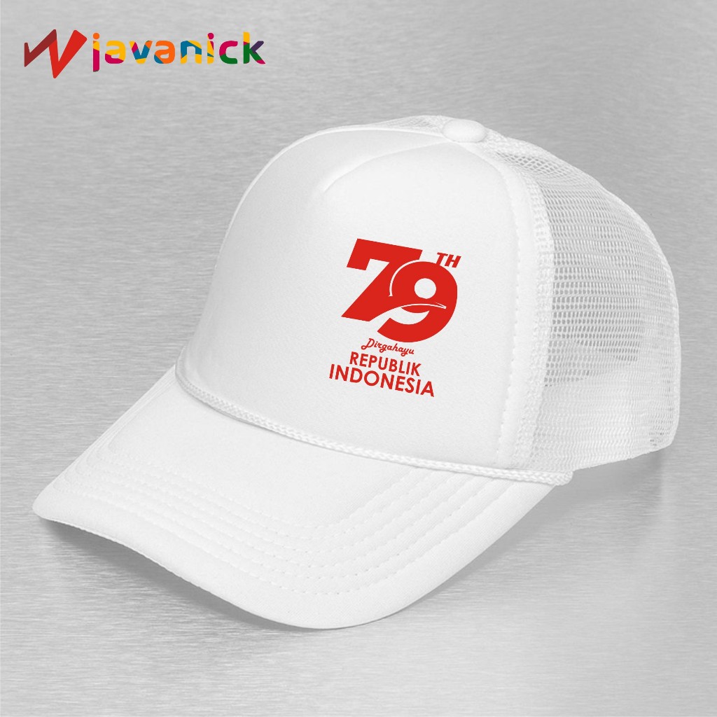 Jual Topi Jaring HUT RI 79 Putih | Shopee Indonesia