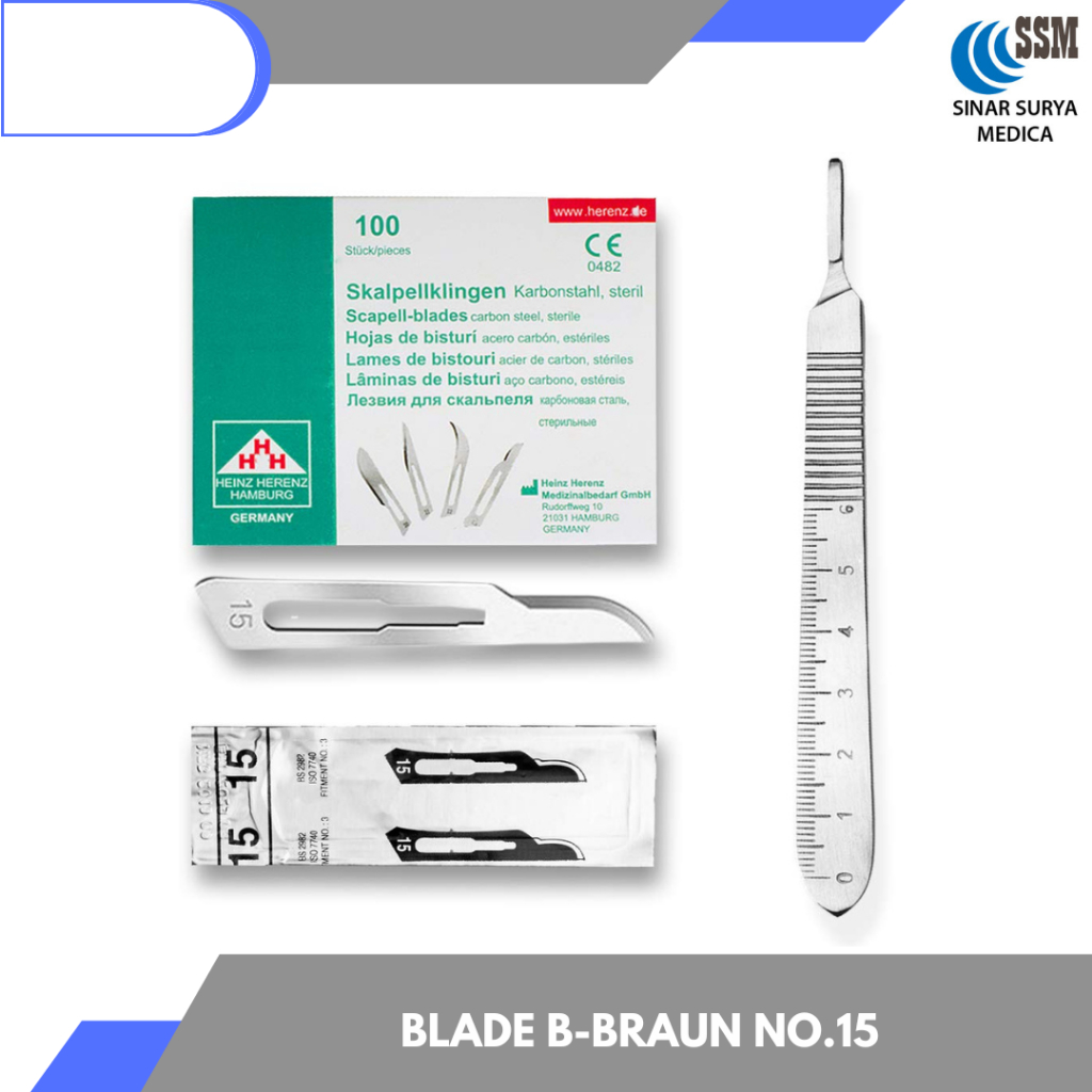 Jual B Braun Aesculap Bisturi No 15 / Pisau Bedah B Braun | Shopee ...