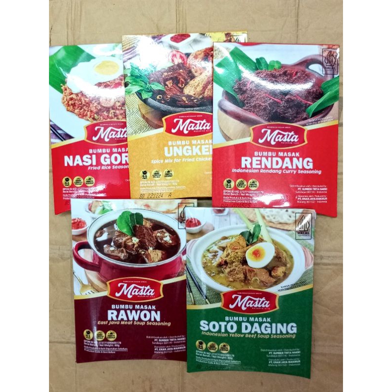 Jual Bumbu masak/Nasi goreng/rendang/rawon/sotodaging/Ukep 70gr "Masta ...