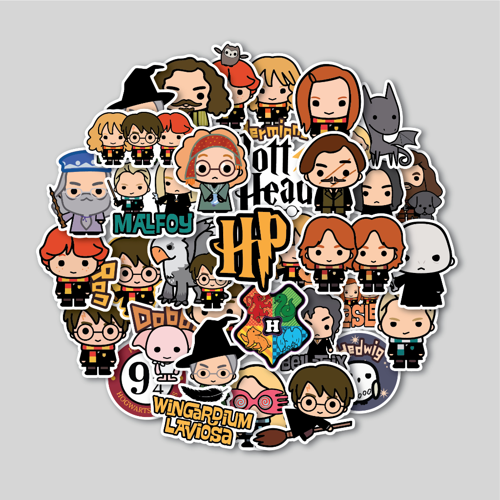 Jual STICKER PACK HARRY POTTER CHIBI | STICKER TUMBLER | STIKER LAPTOP ...
