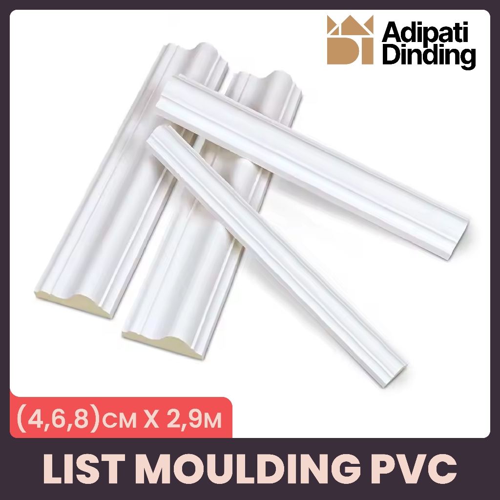 Jual Adipati Home Decoration - List Moulding Bahan PVC Premium Lebar 8 ...