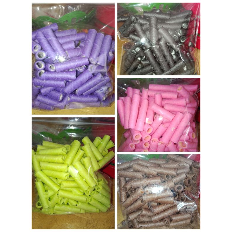 Jual cemilan twister ungu, pink, hitam, hijau, coklat harga perbungkus ...