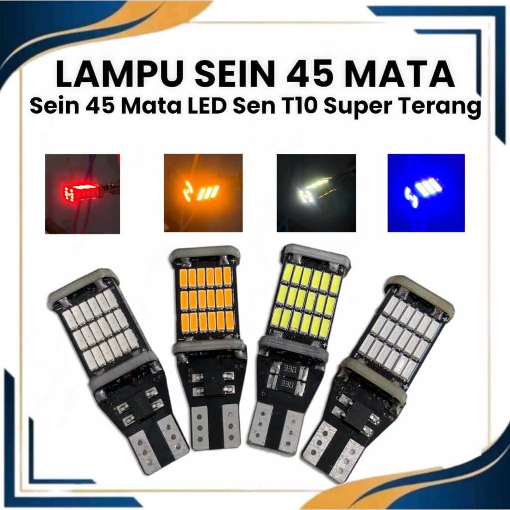 Jual Jual Lampu Sen Dajjal 45 Mata Led Sein Senja T10 Super Terang Bisa ...