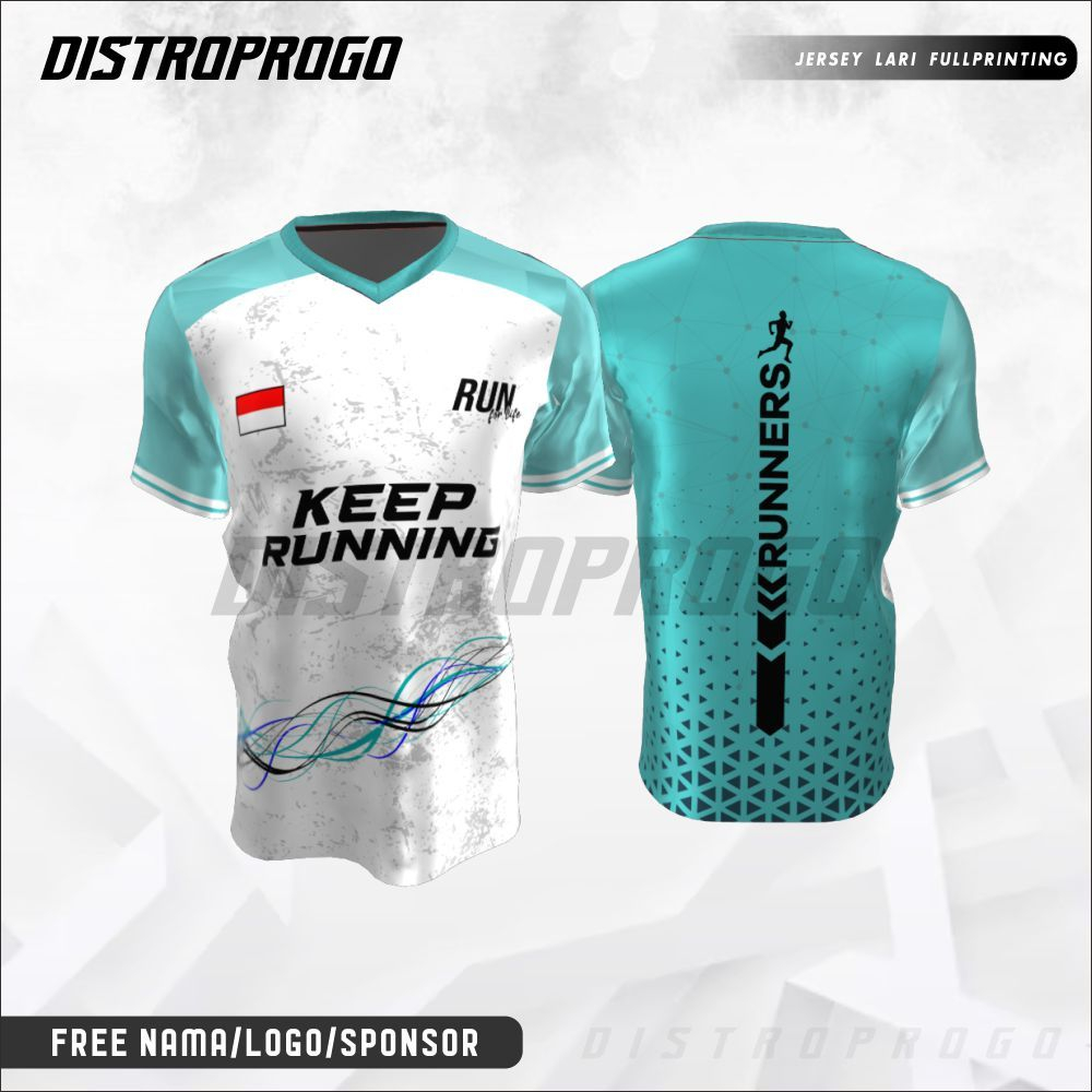 Jual Jersey Kaos Baju Olahraga Lari Pelari Indonesia 232 - Custom Fullprint Dryfit Premium ...