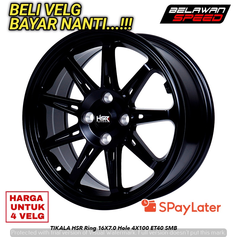 Jual VELG MOBIL RACING PELEK MODIFIKASI RING 15 HSR TIKAL PCD 4X100 UNTUK JAZZ VIOS YARIS BRIO ...