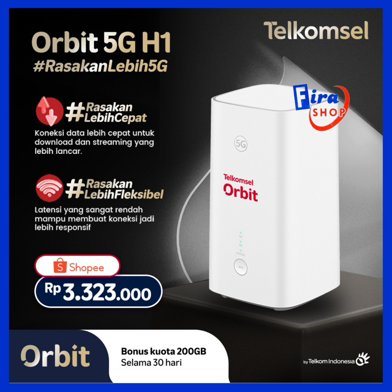 Jual Telkomsel Orbit 5G H1 Modem Router 5G High Speed Data Free Kuota ...