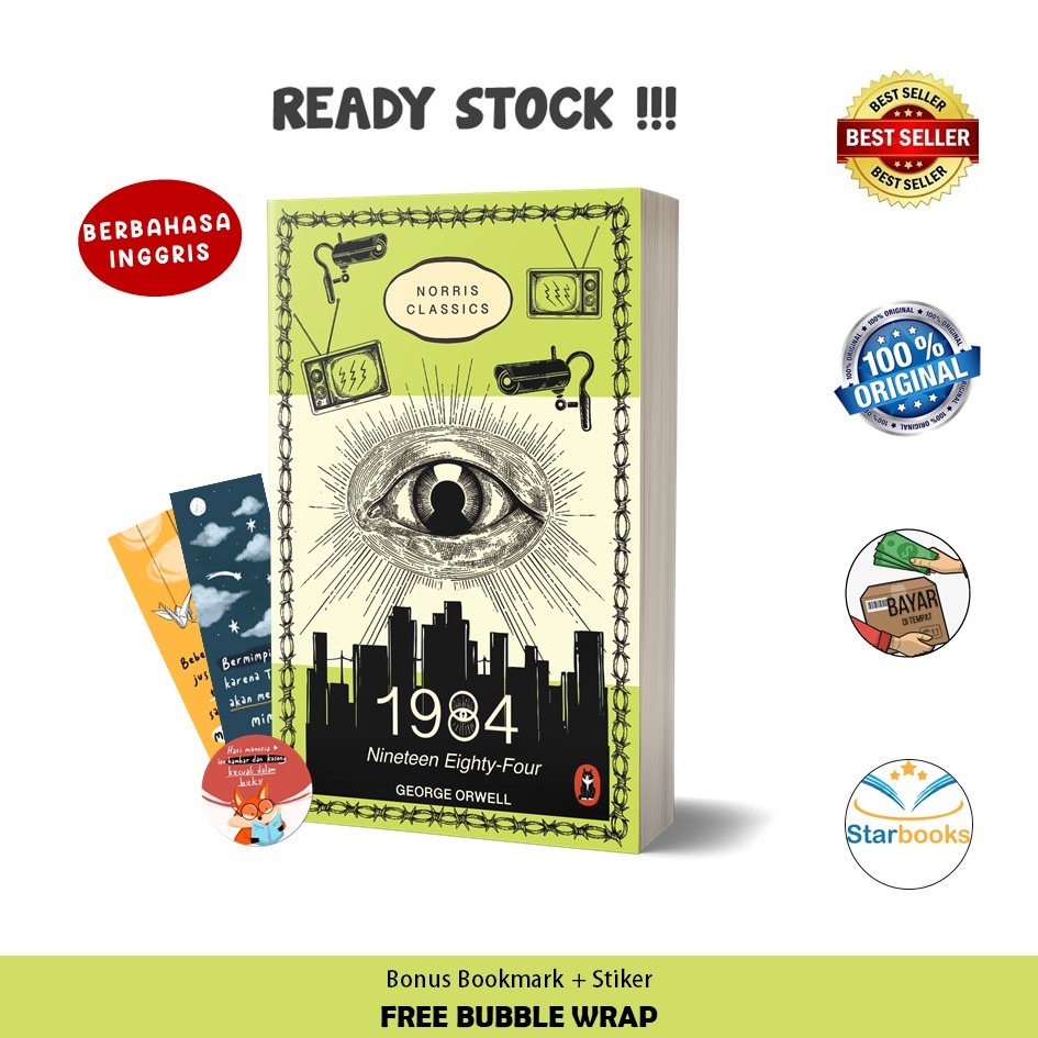 Jual Buku Nineteen Eighty-Four 1984 By George Orwell - Norris Book (Novel Inggris) | Shopee ...