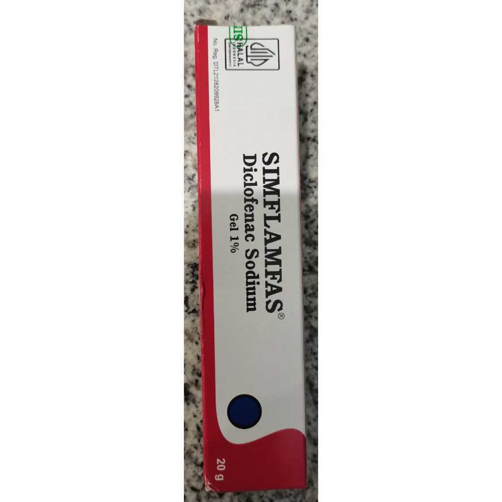 Jual SIMFLAMFAS GEL 20 GRAM Untuk Mengurangi Peradangan Pada Otot Dan ...