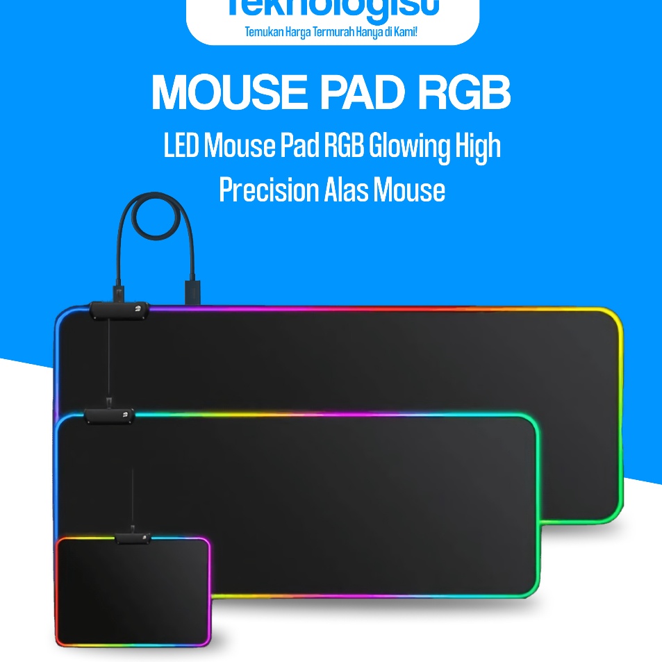 Jual Mousepad Gaming RGB Mouse Pad Gaming RGB LED Alas Mouse Gaming RGB ...