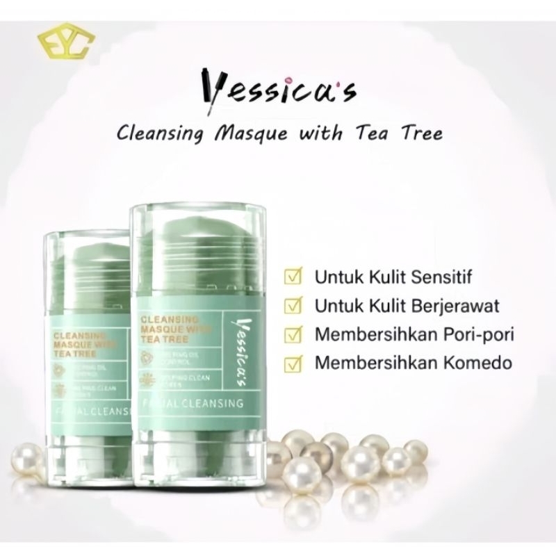Jual Yessica's Tea Tree anti pores & Acne Clay Stick Mask-50gr | Shopee ...