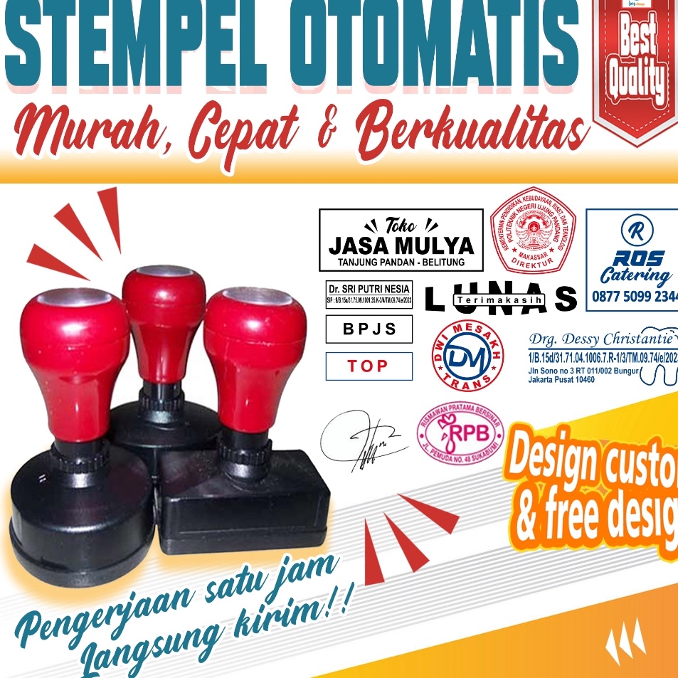 Jual Dapatkan Koin Stempel Stempel Logo Stempel lunas stempel nama stempel tanda tangan Stempel ...
