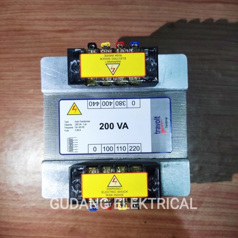 Jual Trafo Step Up Down Auto 200VA 380V/400V/440V - 100V/110V/220V | Shopee Indonesia