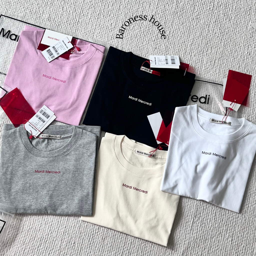 Jual Mardi Mercredi Slim Tshirt Logo Essential | Shopee Indonesia