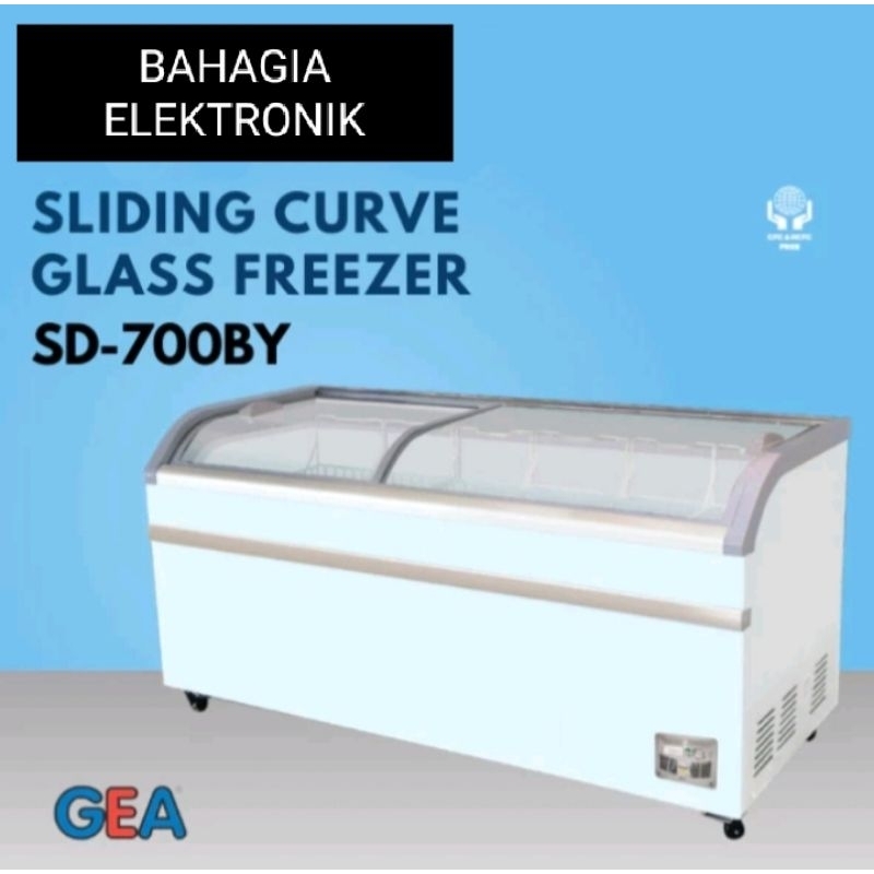 Jual GEA SD-700BY SLIDING CURVE GLASS FREEZER PREMIUM | 700Liter ...