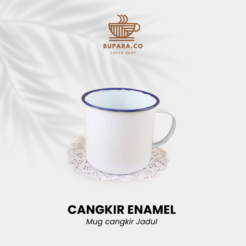 Jual Cangkir Enamel Mug Jadul Gelas Kopi Teh Ukuran 7 cm x 7.5 cm ...