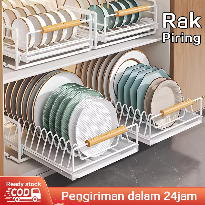 Jual Rak Piring/Rak Pengering Piring Mangkuk/Rak Sisipan Kolong Dapur ...