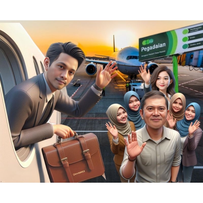 Jual edit muka karikatur untuk kenang-kenangan rekan kerja teman ...