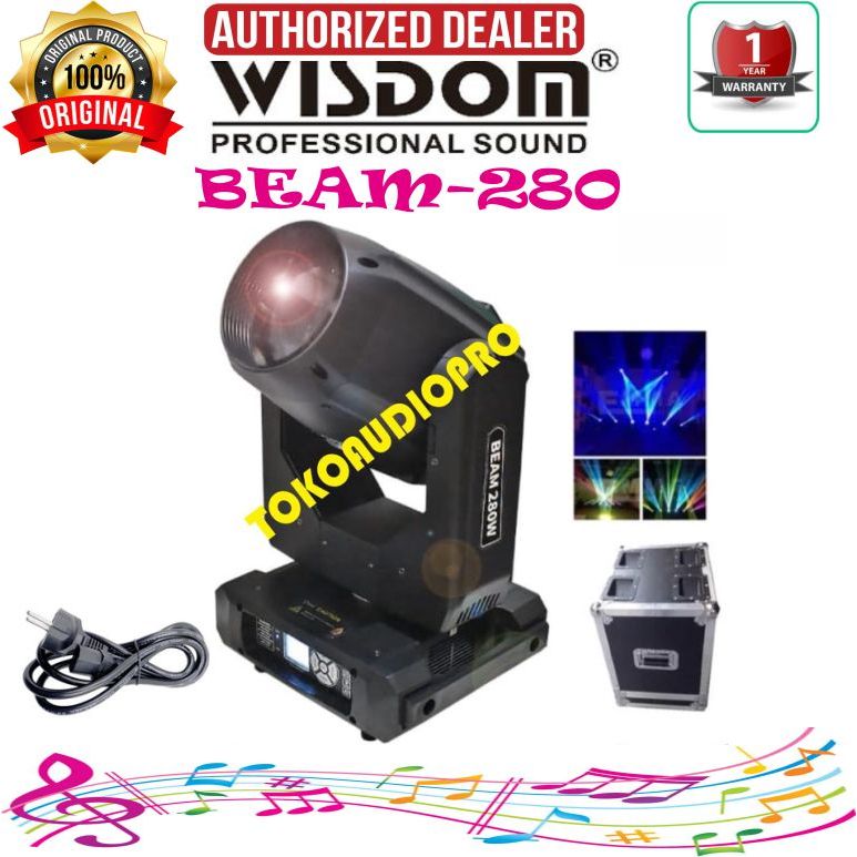 Jual Beam 280 Wisdom VB280 Moving Light Head Beam Light Lampu Panggung ...