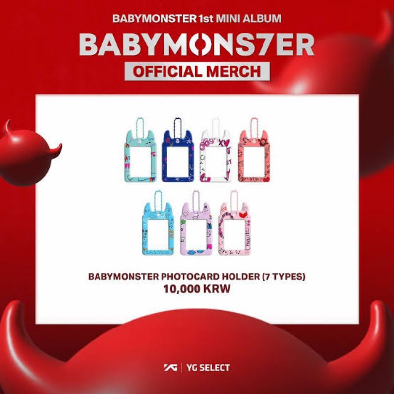 Jual [READY] PHOTOCARD HOLDER / CAHOL OFFICIAL BABYMONSTER BAEMON BABYMONS7ER SHEESH ALL MEMBER ...