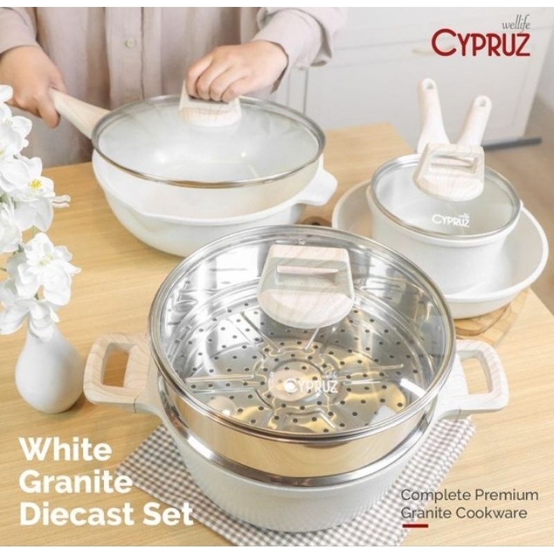 Jual ECER Cypruz Diecast White Granite Greblon Set | Shopee Indonesia