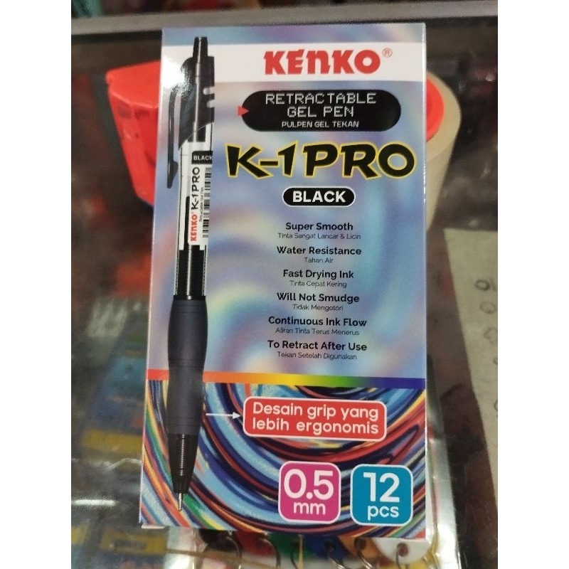 Jual Pulpen Gel Kenko Sahara 0.5 isi 12 (DI GANTI JADI KENKO K-1 PRO) | Shopee Indonesia