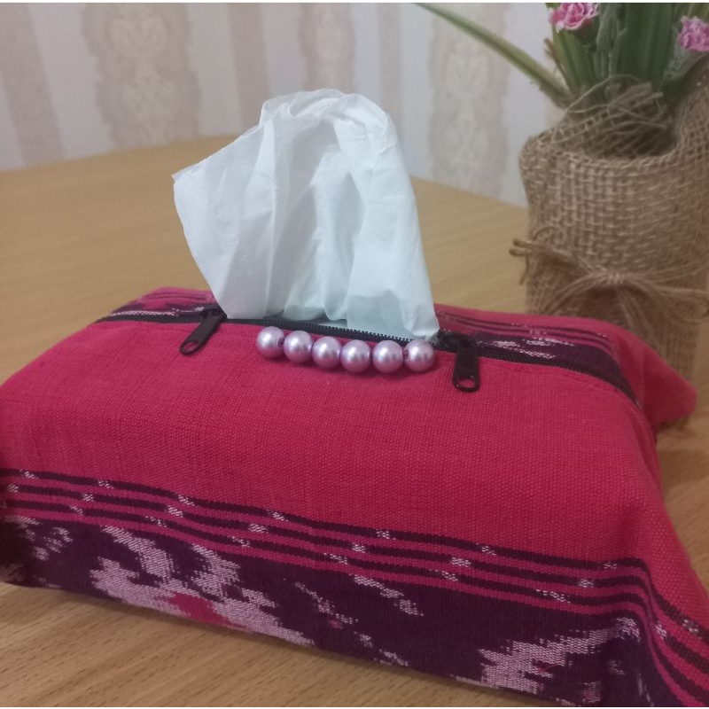 Jual Tempat Tissue 500 sheet dari kain tenun. 100K 5 PCS. SARUNG TISSUE ...