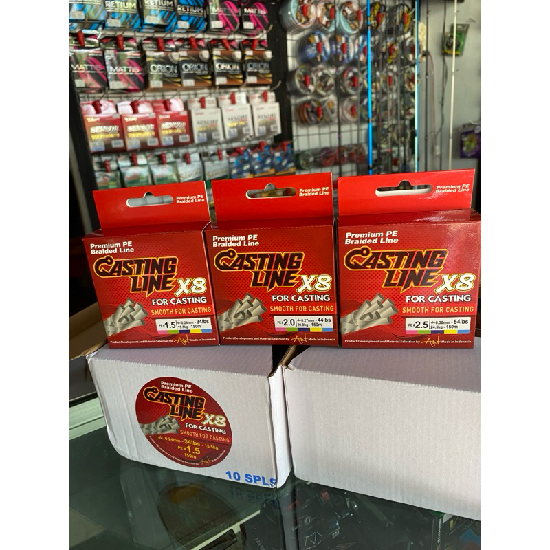 Jual PE Casting Line X8 For Casting 150M Multicolour | Shopee Indonesia