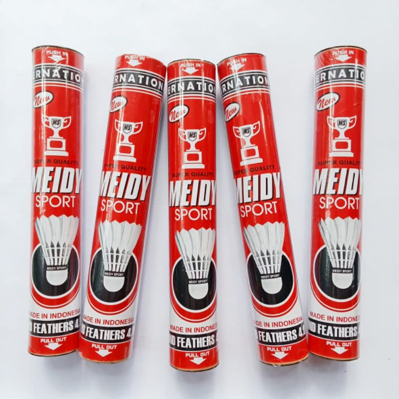 Jual Shuttlecock Raket Badminton Meady 1 Slop Cock Isi 12 Pcs | Shopee ...