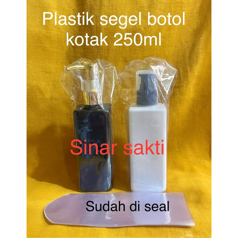 Jual winwin olshop plastik segel botol kotak 250ml pump fliptop sprey ...