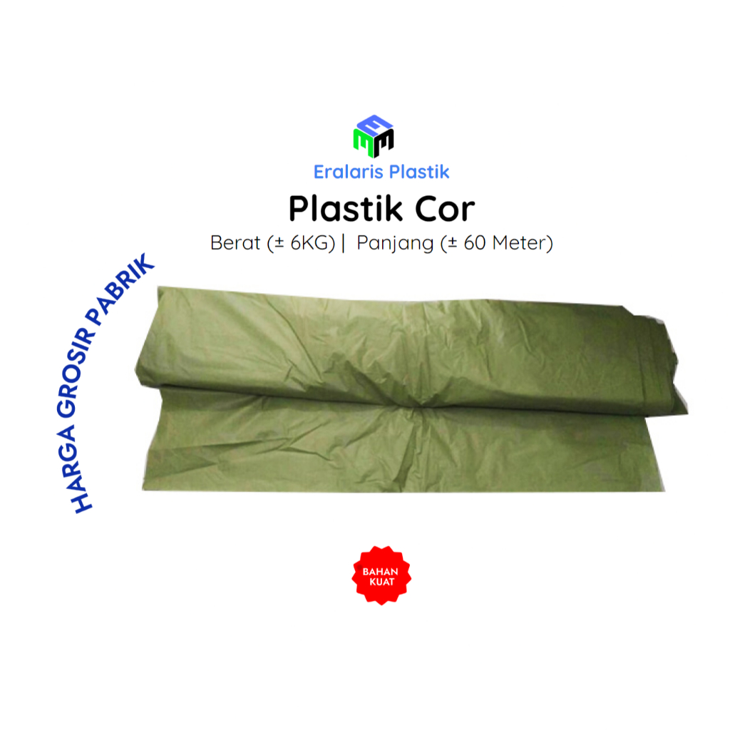 Jual Plastik Cor Hijau Butek- + 7 Kilogram Terjangkau -+60 meter (ELP ...