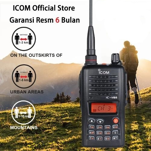 Jual HT ICOM V85 I twoway radio jarak jauh 10KM walkie talkiekapasitas ...