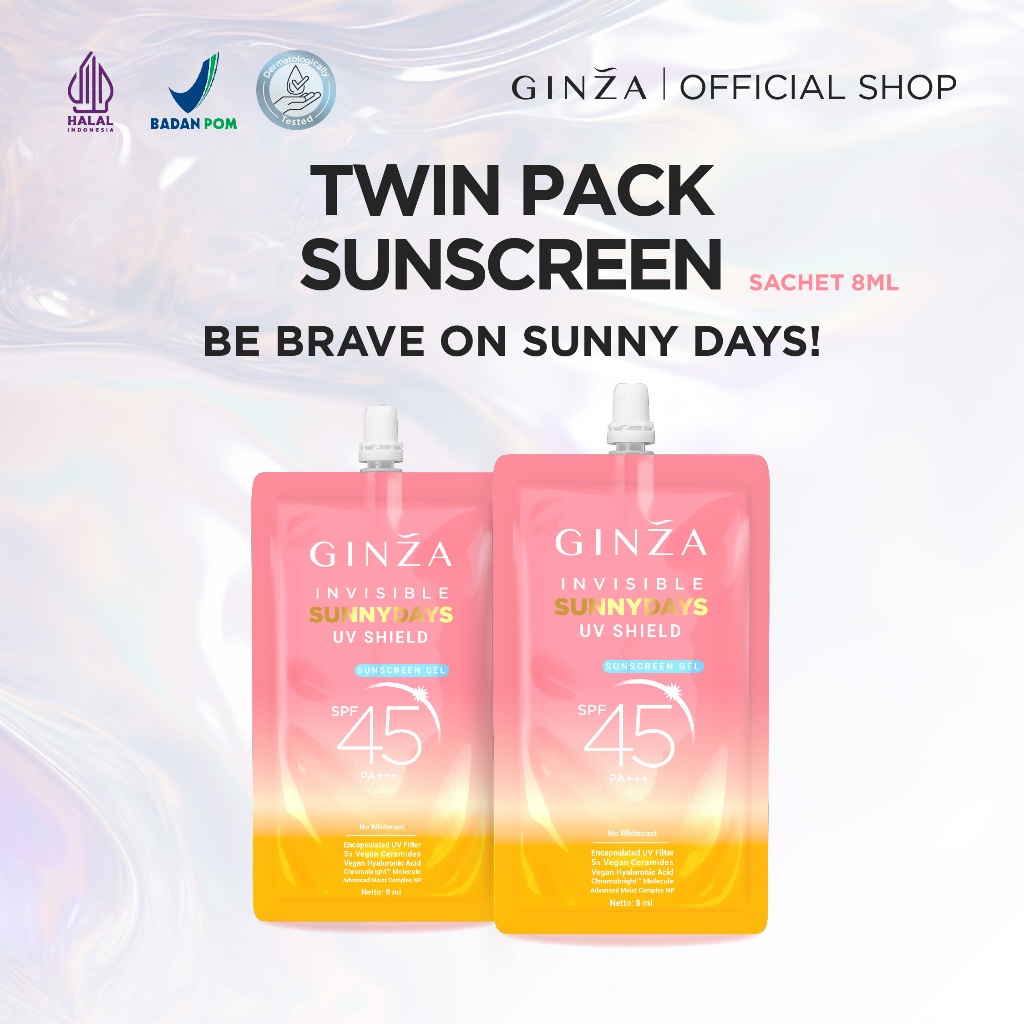 Jual [PAKET HEMAT ISI 2] Ginza Sunscreen Sachet 8ml | Shopee Indonesia