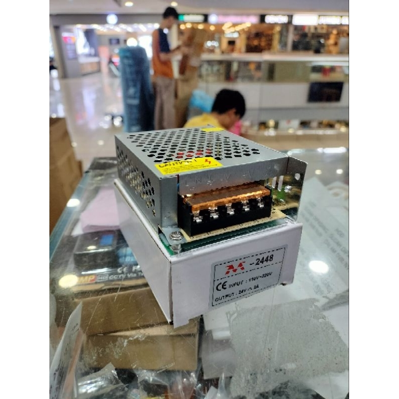 Jual Adaptor 24V 2A Power Supply Switching LED Jaring 2 Ampere 24 Volt DC | Shopee Indonesia