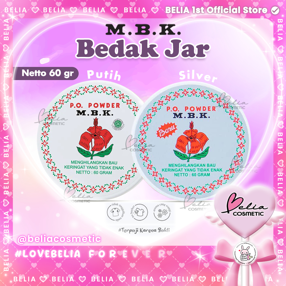 Jual BELIA MBK Bedak Jar Series 60 gr | Tin Silver | Tin Putih | Bedak Bb | Mengurangi Bau Badan ...