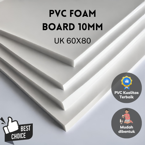 Jual PVC Foam Board Tebal 10mm Ukuran 60x80 - PVC Foam Board White ...