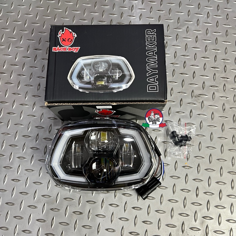 Jual Headlamp LED Daymaker Race Boy Raceboy Rainbow Welcome Light Vespa ...