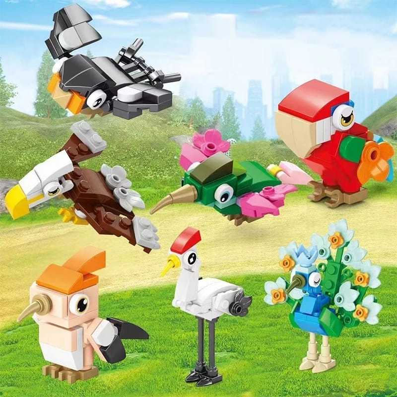 Jual LOZTOYS Balok Susun Bird Merak Susun Block Nano Block Puzzle ...