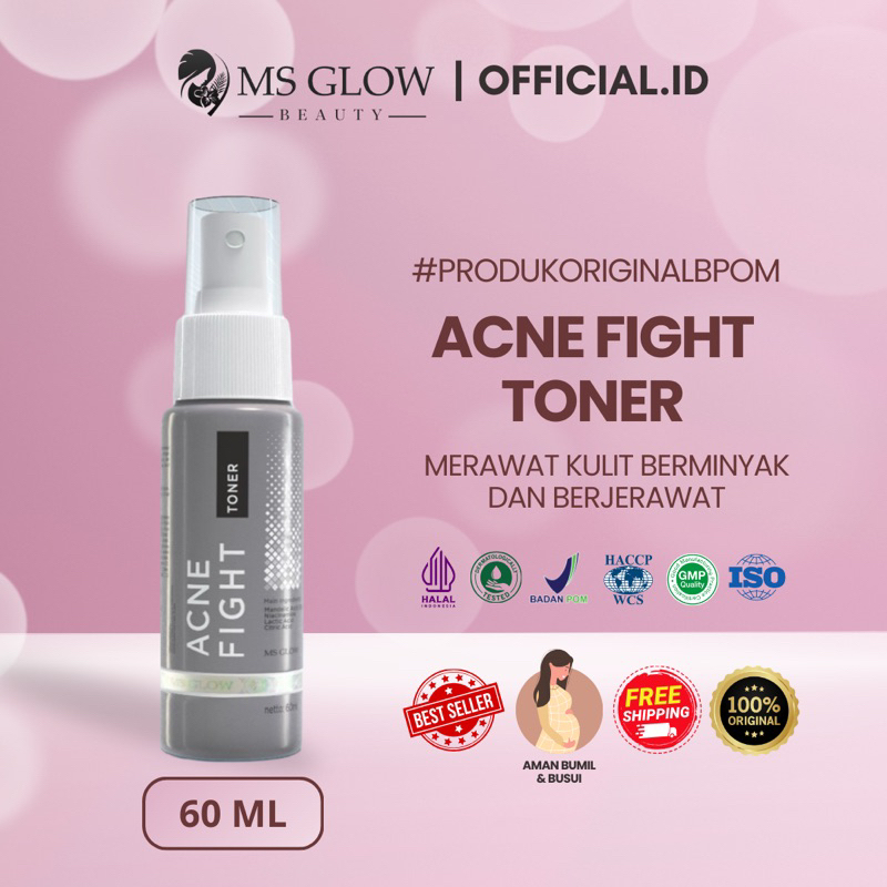 Jual MS GLOW - ACNE FIGHT TONER/TONER ACNE - KULIT BERJERAWAT by ...