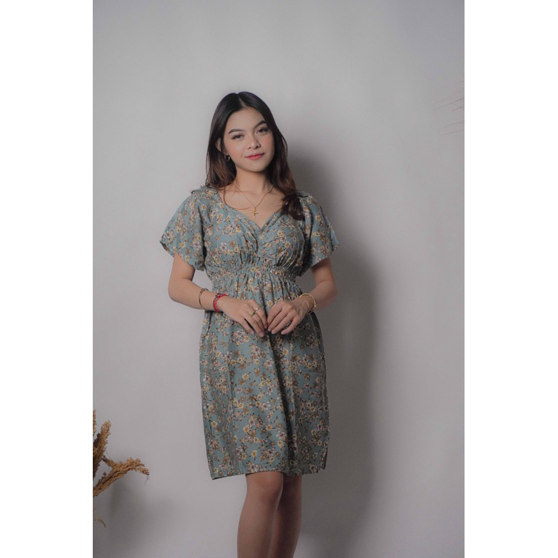 Jual [ Dira Bali Collection ] Daster Zhara Motif Bunga Kana bali ...