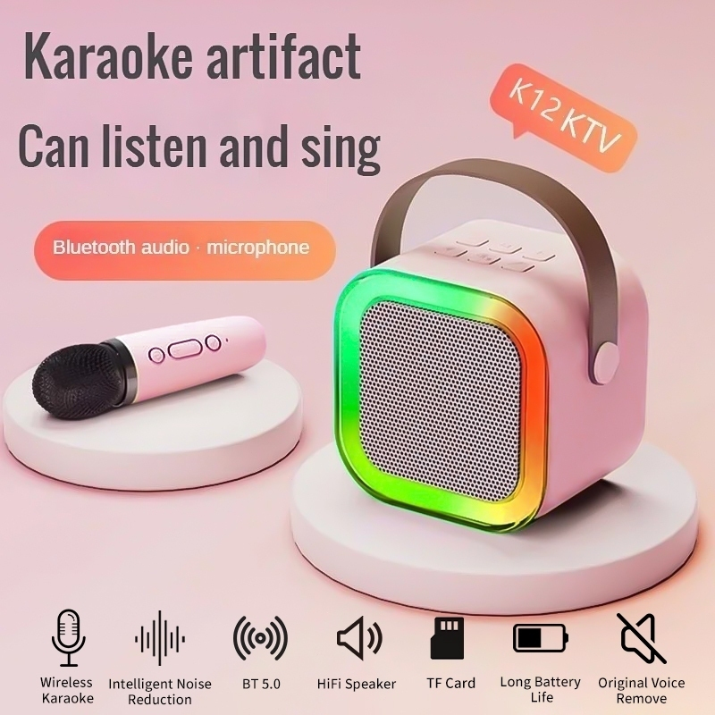 Jual Speaker Bluetooth Karaoke 2 Mic Set Salon Bluetooth bt Speaker ...