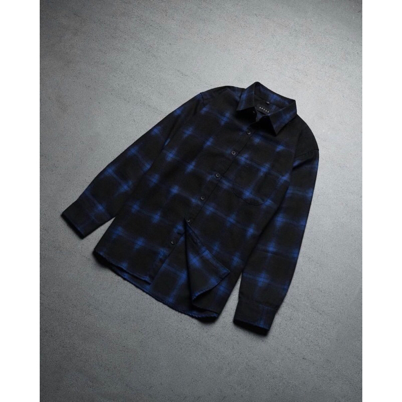 Jual flannel rucas blue sapphire & rucas hand dye blue gradation ...