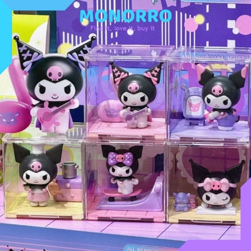 Jual Blind Box Kuromi Microbox Series Terbaru Blindbox Kuromi Figure BB ...
