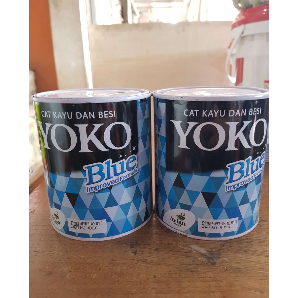 Jual Buruan Beli Cat Yoko Hitam Dof dan Putih Dof Besi dan Kayu 1kg Cat ...