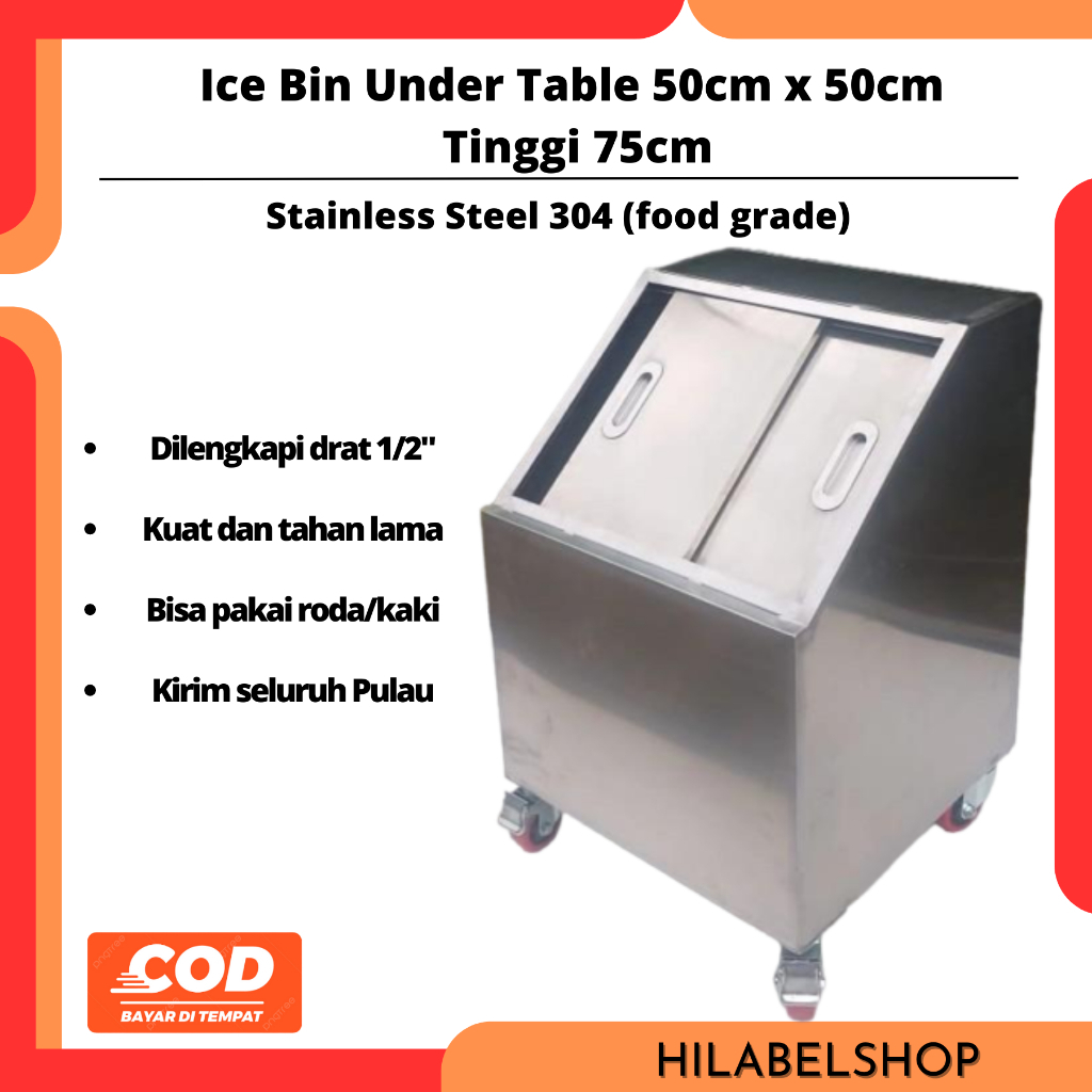 Jual Ice Bin Under Table / Ice Bin Cabinet / Es Box / Tempat Es ...