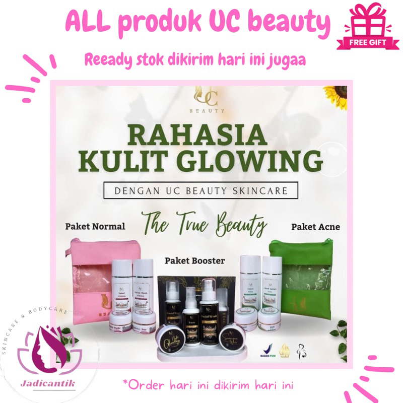 Jual READY STOK || all produk UC beauty skincare pengganti n glow 100% ...